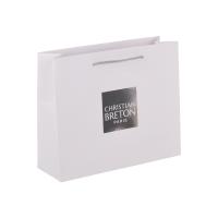 China FSC Hot Stamping Logo Paper Gift Bags Packaging Clothing With Handle for sale