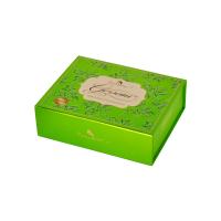 China Magnetic Foldable Paper Wig Gift Box Hair Extension Packaging Rectangle Green for sale