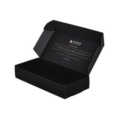 China Matt Lamination Corrugated Boxes Packaging Eye Patch Set Black Coated Paper for sale