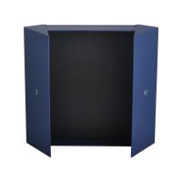 China Blue Double Door Paper Box Packaging Gift Cardboard Hot Stamping for sale