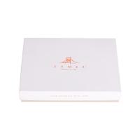 China White Gold Stamping Chocolate Paper Boxes Lids And Bottom Box Packaging With Insert for sale