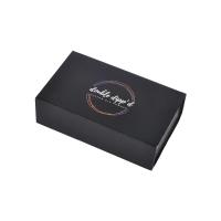 China Recyclable Black Magnetic Gift Box Nail Polish Set Packaging With Foam Insert for sale