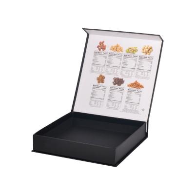 China UV Coating Rigid Paper Boxes Chocolate Packaging Top Flip Lid Black for sale