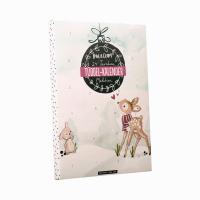 China Coated Paper Chocolate Packaging Boxes Advent Calendar 24 Day With Plastic Inset for sale