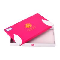 China Grey Paper Red Gift Box Skincare Packaging With Lid And Bottom for sale