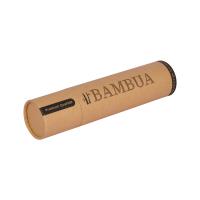 China Matte Surface Brown Kraft Cardboard Paper Tube Gift Wine Packaging for sale