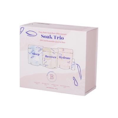 China Foldable Magnetic Skin Care Set Gift Box Packaging Cosmetic Paperboard for sale