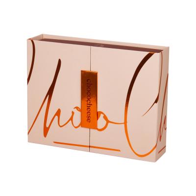 China Art Paper Double Door Cake Gift Box Packaging Magnetic Closure for sale