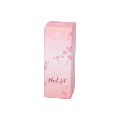 China Coated Paper Pink Cosmetic Box Packaging Blush Embossing Printing for sale