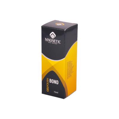 China Folding Yellow Nail Polish Oil Paper Boxes Packaging For Cosmetic Product for sale