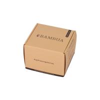 China Foldable Kraft Paper Corrugated Box Packaging Craft Gift Embossing Logo for sale
