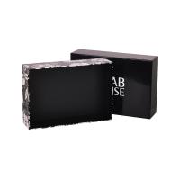 China Black Glossy Lamination Paper Packing Boxes With Lid And Bottom for sale