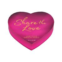 China Pink Heart Shaped Chocolate Gift Box Valentine'S Day Packaging With Tinfoil Insert for sale