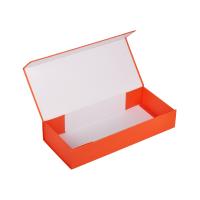 China Paperboard Orange Magnetic Gift Box Wine Bottle Packaging Foldable for sale