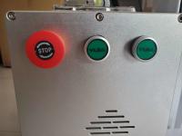 China 30W Fiber Flying Laser Marking Machine IPG Max Raycus 110x110mm Marking Area for sale