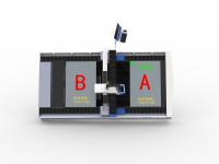 China 1050mm 1520mm Fiber Laser Cutting Machine for Stainless Steel Brass 1000W for sale