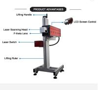 China Automatic 30w 1060mm Fly Laser Marking Machine , Laser Engraving On Paper for sale
