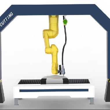 China ABB Robotic Arm Fiber Laser Cutting Machine 4000W BCS100 Capacitive Sensor for sale