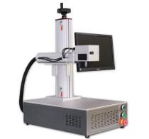 China 20W Desktop Fiber Laser Marking Machine 110x110mm Air Cooling Raycus MAX for sale