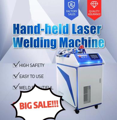 China 3000W CW Handheld Laser Welder 120mm/s with Auto Wire Feeder for Stainless Steel for sale