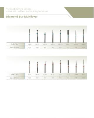 China Diamond Bur Multilayer for sale