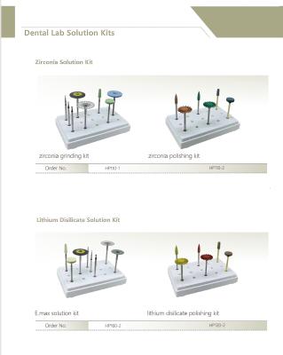 China Zirconia Lithium Disilicate Dental Lab HP Grinding Polishing Solution Kit Sets for sale