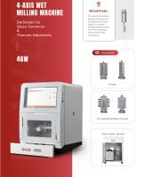 China 4 Axis Wet Milling Machine for Titanium Abutments & Glass Ceramic Restorations for sale