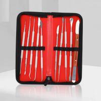 China Dental Lab Wax Carving Tool Kit – Stainless Steel Dental Sculpting Instruments with Case for sale