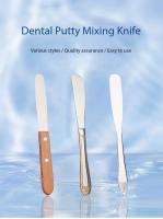 China Dental Gypsum Mixing Spatula – Alginate Impression Material Tool for Dental Laboratory Workflow for sale