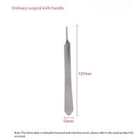 China Engraved Ruler Dental Knife Handle – Interchangeable Blade Holder for Wax Carving & Restoration Work for sale