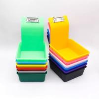 China Heavy Duty Dental Plaster Model Transfer Tray With Metal Info Clip For Dental Prosthesis Lab for sale