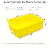 China Quare Dental Model Turnover Box For Lab Storage And Workflow Management for sale