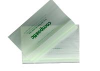 China Compostable ziplock Biodegradable Reseal Bags EN13432 Certified for sale