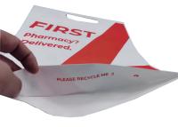 China Adhesive  Eco Friendly Kraft Paper Mailing Envelopes For Drug Stores for sale