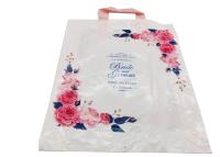 China Gravure Soft Loop Handle Reusable Shopping Bags Made From Recycled Plastic for sale