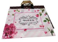 China Gravure Soft Loop Handle Reusable Shopping Bags Made From Recycled Plastic for sale