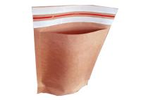 China Water Resistant 120gsm Kraft Paper Mailing Bags with 6cm Bottom gusset for sale