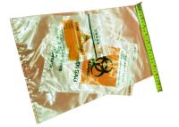 China ziplockk Recyclable Reusable Bags Clear LDPE Biohazard Specimen Bags for sale