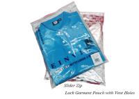 China Frosted CPE EVA Custom ziplockk Clothing Bags Biodegradable Reclosable for sale