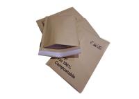 China Kraft Bubble PBAT Biodegradable and Compostable Bags With Self Sealing for sale