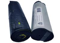 China 500x600mm 30 Micron 1.2 Mil Recyclable Reusable Bags Drawstring Black Bin Bags for sale
