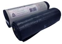 China 500x600mm 30 Micron 1.2 Mil Recyclable Reusable Bags Drawstring Black Bin Bags for sale