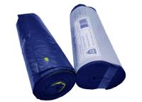 China 500x600mm 30 Micron 1.2 Mil Recyclable Reusable Bags Drawstring Black Bin Bags for sale