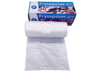 China Food Freezer Clear LDPE Recyclable Reusable Bags Flat Bottom Seal for sale