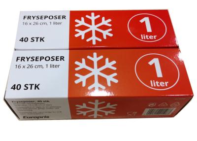 China Food Freezer Clear LDPE Recyclable Reusable Bags Flat Bottom Seal for sale
