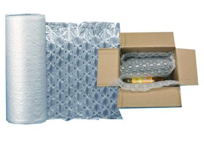 China Reusable 20um Inflatable Air Bubble Wrap Air Pillow Film Roll for sale
