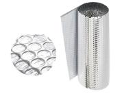 China Metallic 24in X 10ft Foil Bubble Wrap Insulation Waterproof Two layers for sale