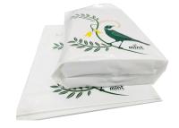 China Recyclable Reusable White Reinforced Die Cut Handle Retail Boutique Shopping Bags for sale