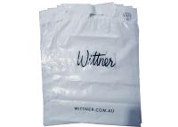 China Recyclable Reusable White Reinforced Die Cut Handle Retail Boutique Shopping Bags for sale