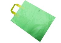 China Reusable and Recyclable Customized Logo Soft Loop Handle Merchandise Shopping Bags, Boutique Bags, Grocery Bags for sale